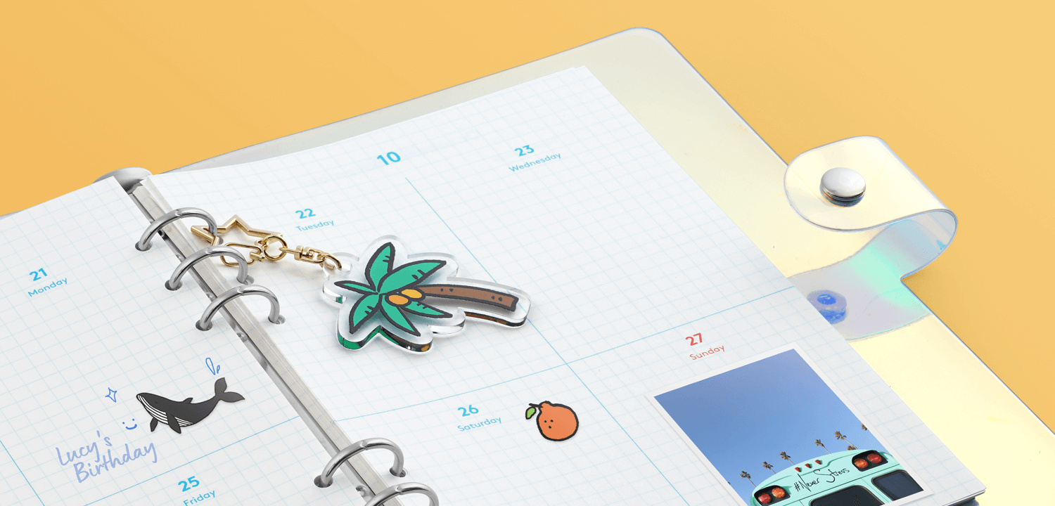 Acrylic Keyrings (Custom Shape) : You Create. We Print. | Red Printing SG