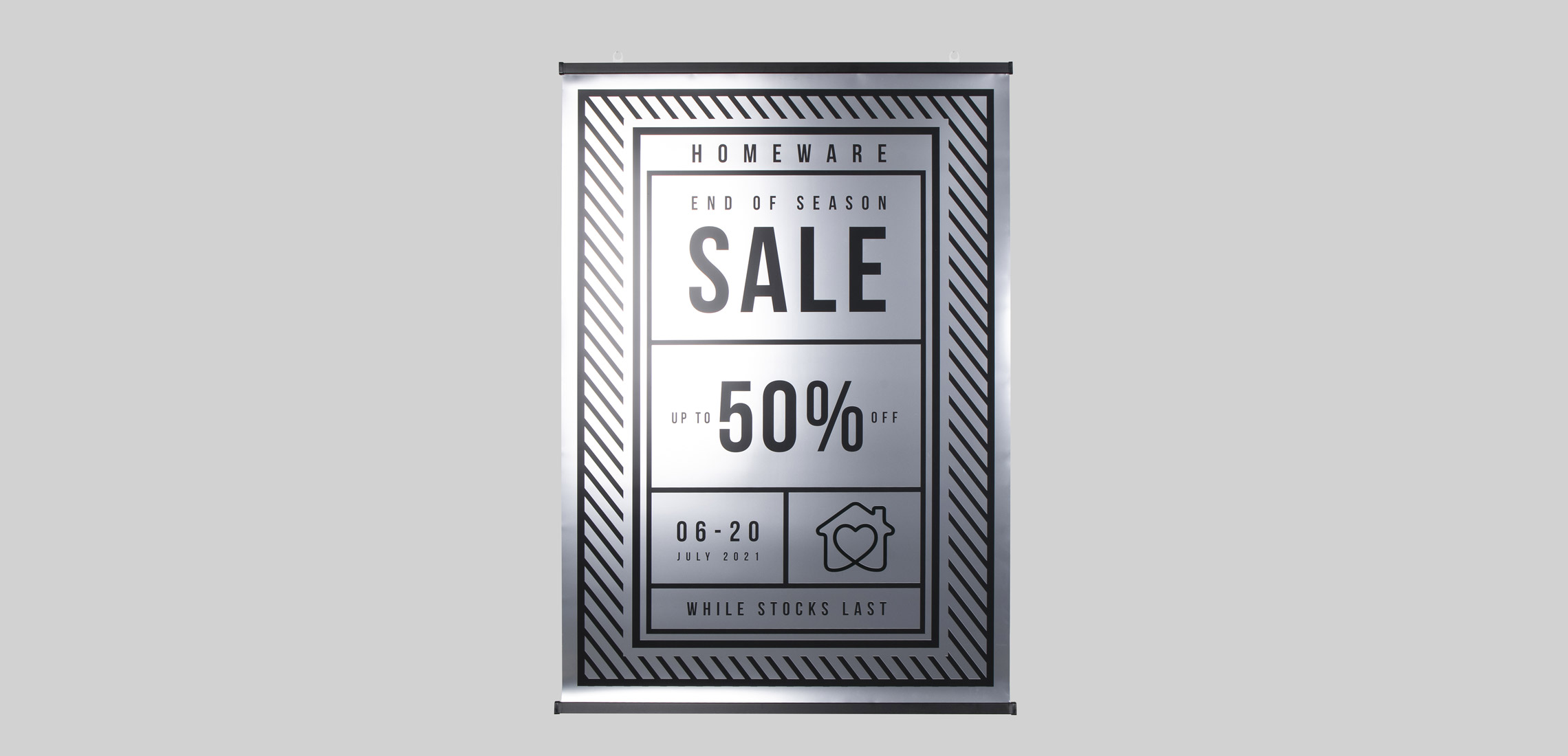 Chrome Hanging Banners : You Create. We Print. | Red Printing SG